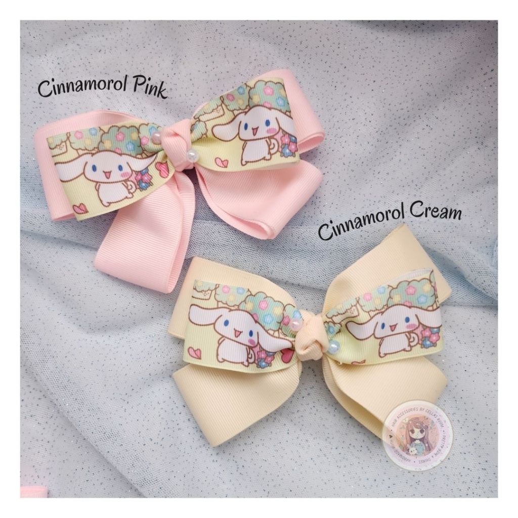 Jual Handmade Sanrio Bow Jepit rambut pita besar sanrio (CELLAS ROOM ...