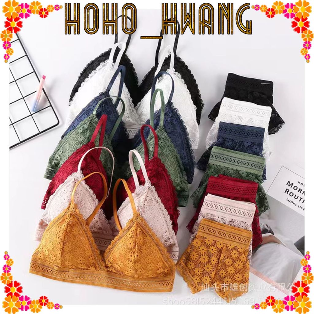Jual HOHO_HWANG (B-179) Bra set push-up sexy one-peice segitiga bra ...
