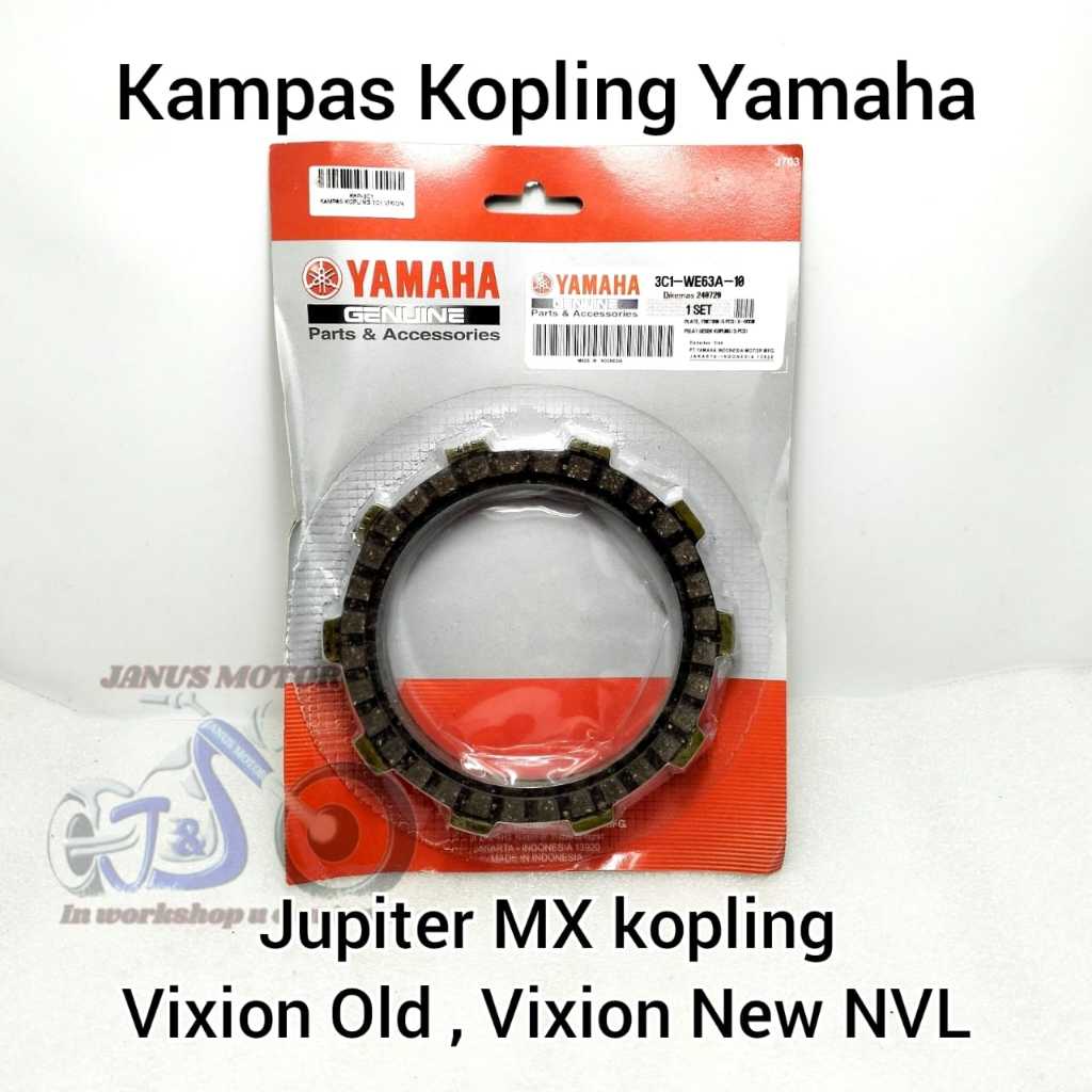 Jual Kampas Kopling set Yamaha Jupiter MX Vixion Old New NVA original 3C1Presisi dan awet tidak ...