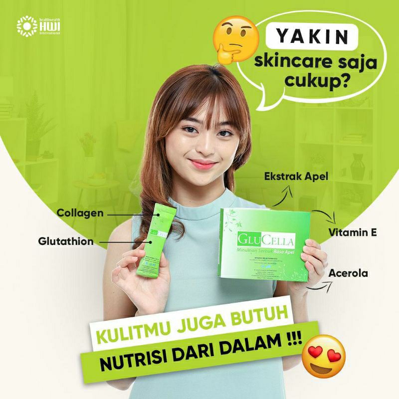 Jual glucella kolagen HWI ORIGINAL BPOM isi 15 sachet perbox | Shopee ...