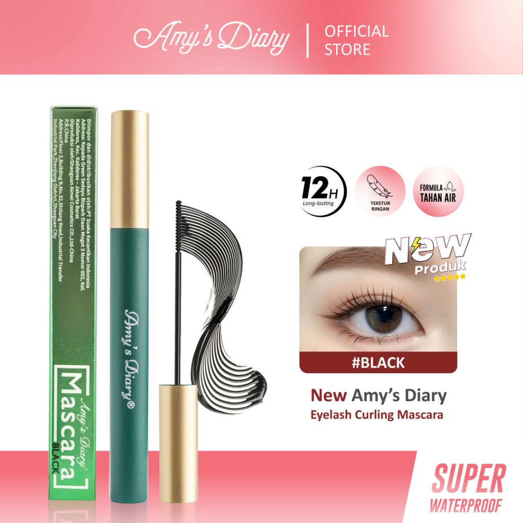 Jual [BPOM] AMY'S DIARY Eyelash Curling Mascara Waterproof Long-Lasting | Shopee Indonesia