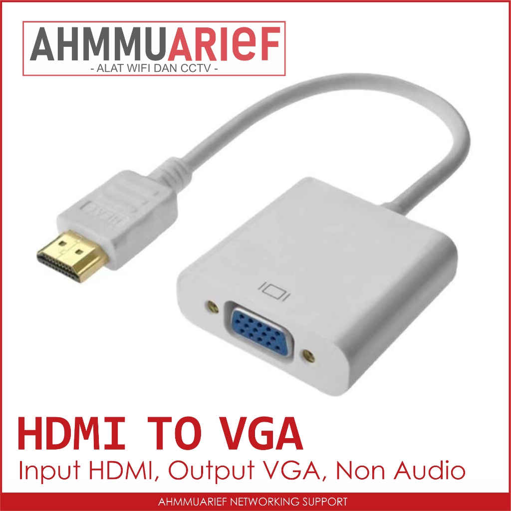 Jual KABEL CABLE KONVERTER CONVERTER ADAPTER HDMI TO KE VGA | Shopee ...