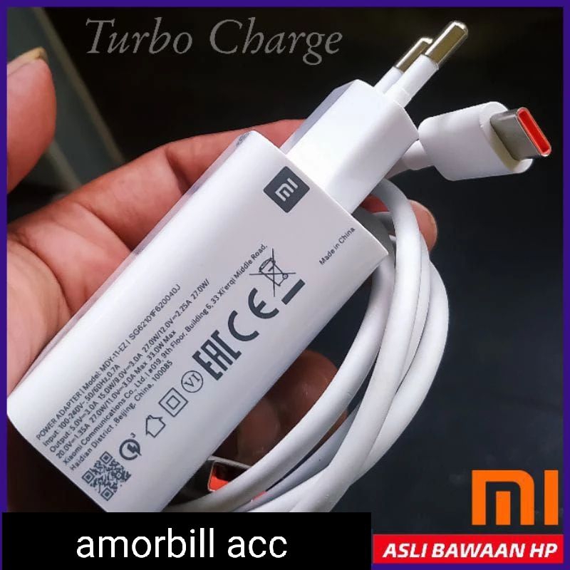 Jual CHARGER XIAOMI 33W / 67W ORI USB TYPE C & MICRO TORBO CASAN REDMI ...