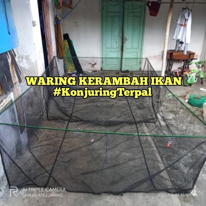 Jual WARING KERAMBAH IKAN TYPE RK BERBENTUK KOTAK UKURAN 3x2x1 METER ...