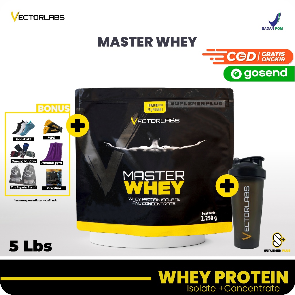 Jual Vectorlabs Master Whey 5 lbs Susu Protein Isolate Concentrate ...