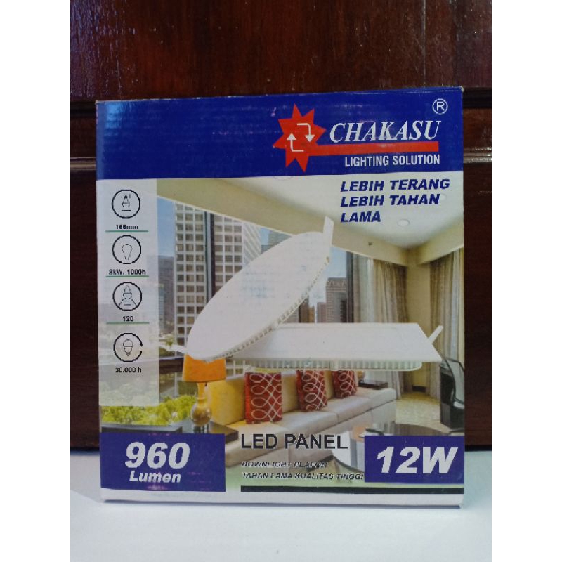 Jual Lampu LED Panel / IB LED Panel Downlight CHAKASU 12W | Shopee ...