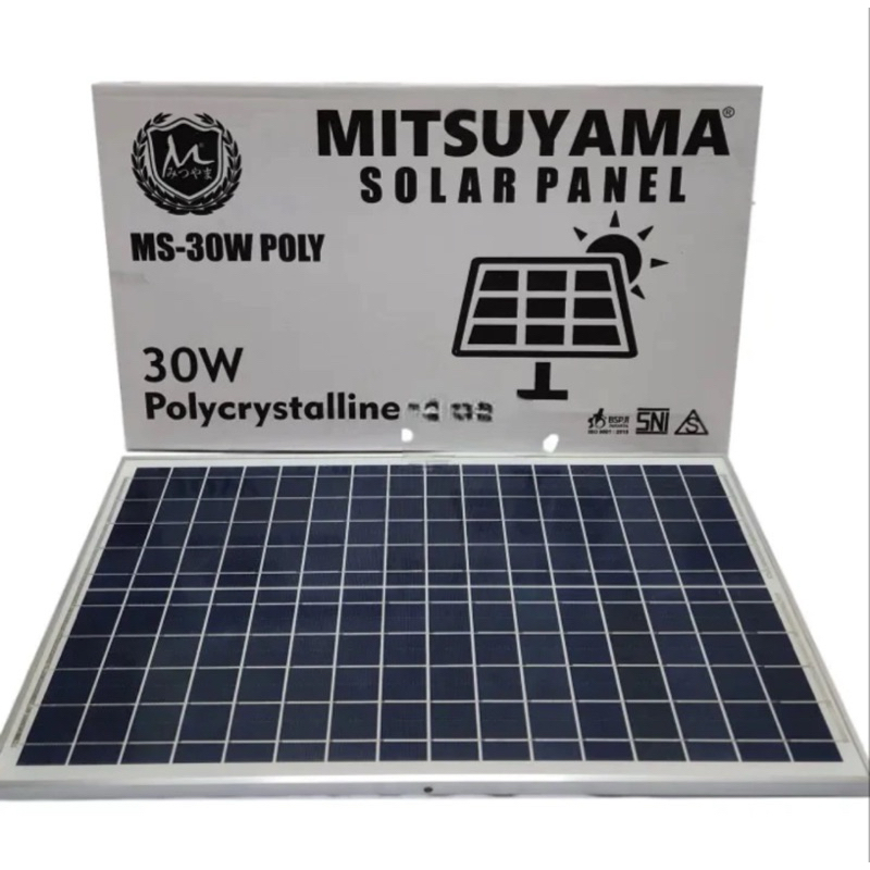 Jual Solar Panel Cell Papan Surya 30wp Poly Crystalline Mitsuyama ...