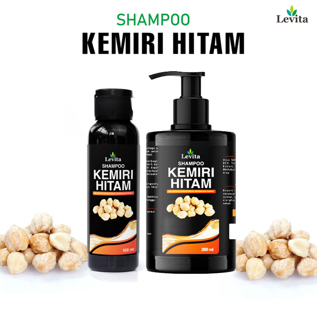 Jual Levita Shampo Kemiri Hitam - - Shampoo Rambut Rontok - Sampo ...