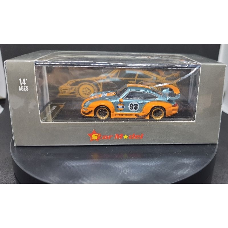 Jual Star Model Porsche RWB 993 High GT Wing RLC GULF Special Edition ...