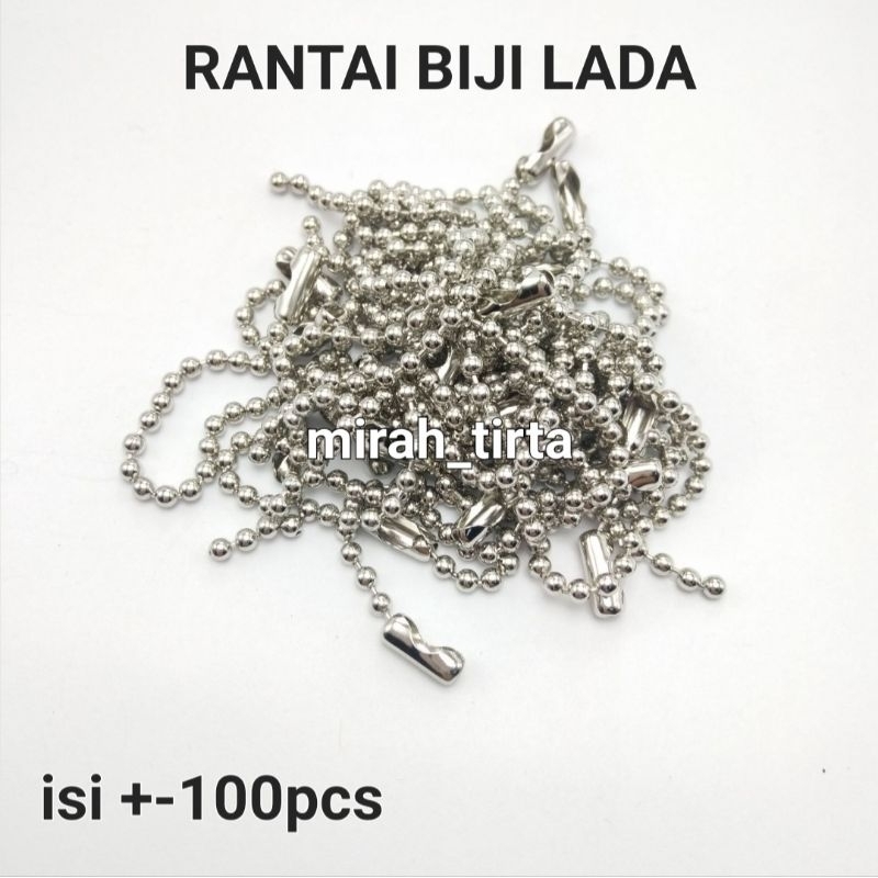 Jual 100 pcs RANTAI BIJI LADA 12 CM 10 CM emas . Rantai merica 10 cm ...
