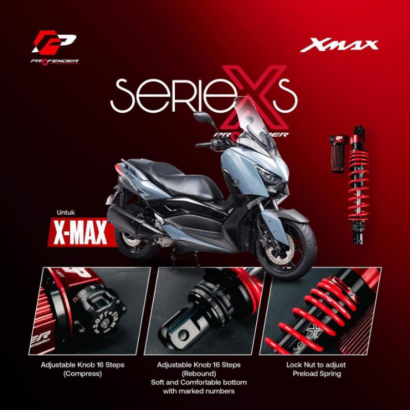 Jual PROFENDER Shock Absorber X-Series Yamaha Xmax Connected & Old Xmax ...