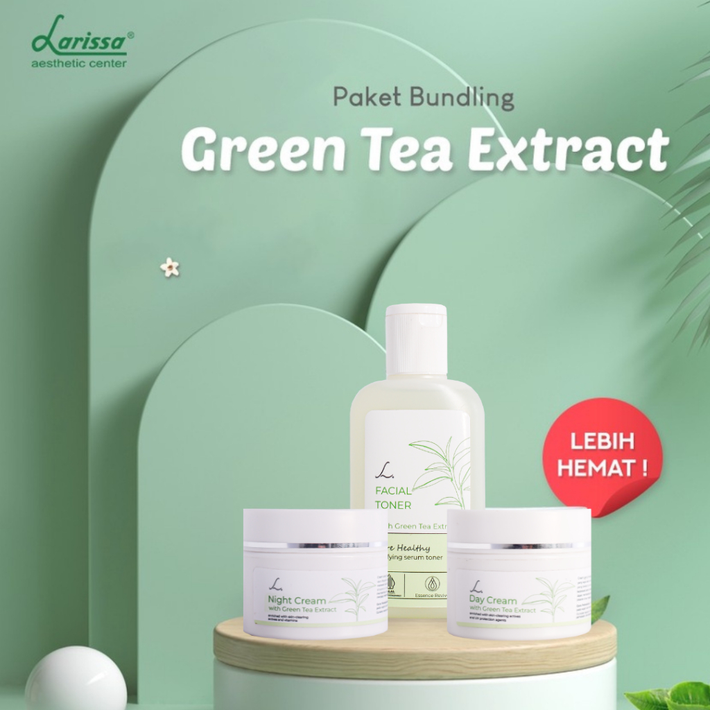 Jual Larissa Paket Hemat Green Tea Extract ( Day Cream + Night Cream ...