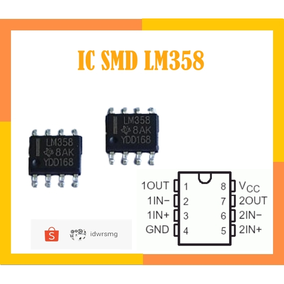 Jual LM358 SMD IC Opamp LM358DR Low Power Dual Operational Amplifiers Sop 8 | Shopee Indonesia