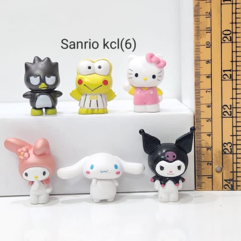 Jual 6pcs/Set Sanrio Figure Hello Kitty Melody Cinnamoroll Kuromi ...