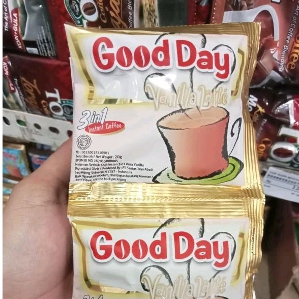 Jual Kopi Good day renceng 10sachet kopi renceng 20gr | Shopee Indonesia