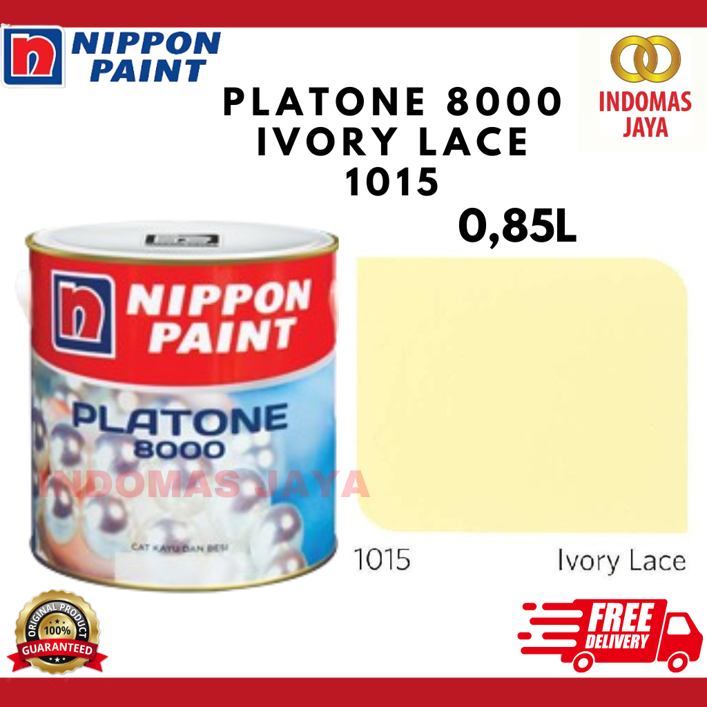 Jual NIPPON PAINT PLATONE 8000 IVORY LACE 1015 0,85L | Shopee Indonesia