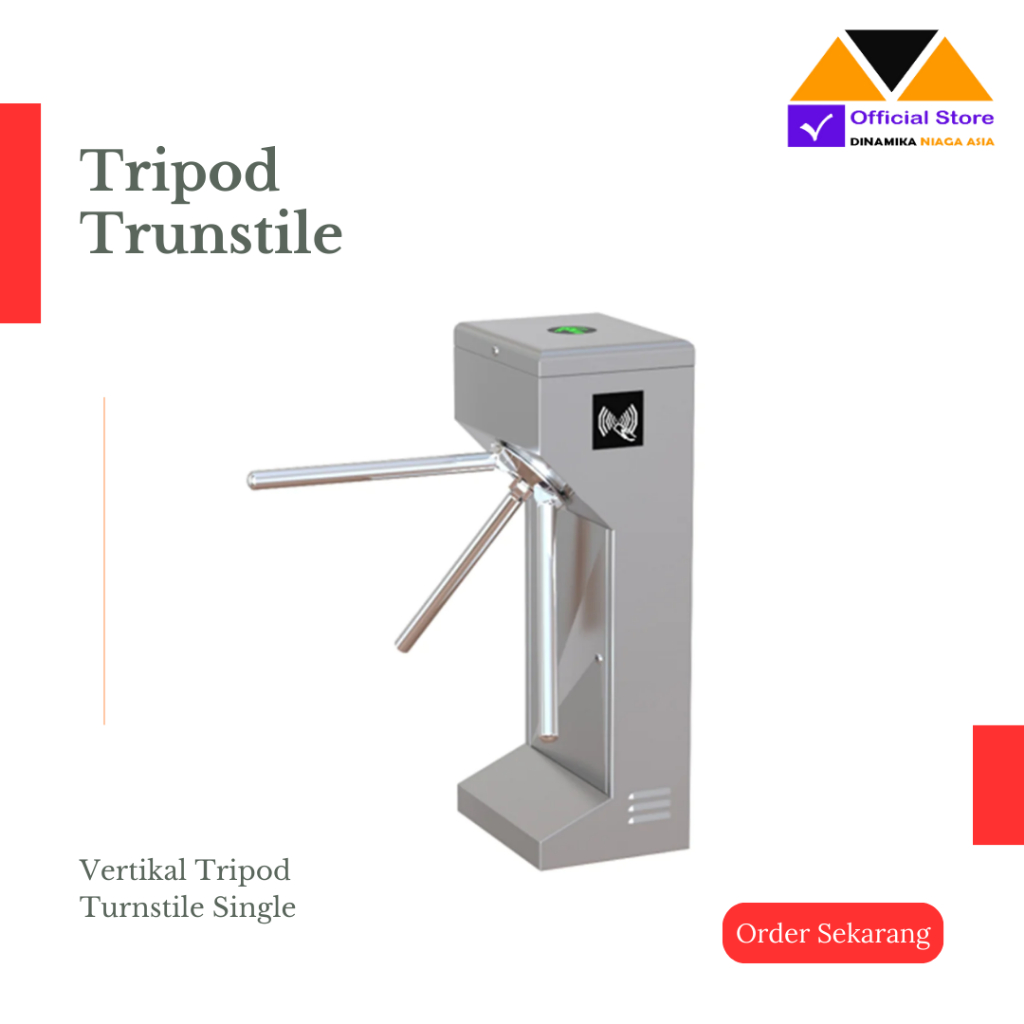 Jual Turnstile Tripod Vertical Single Stand Gerbang Akses Pintu ...