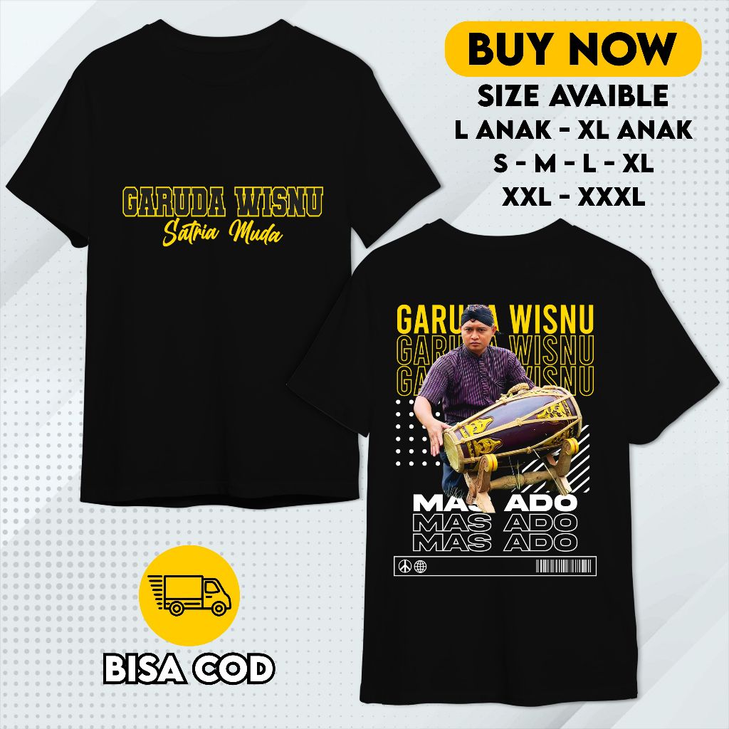 Jual KAOS Fans Mas Ado GARUDA WISNU SATRIA MUDA PRIA AESTHETIC PAKAIAN ...