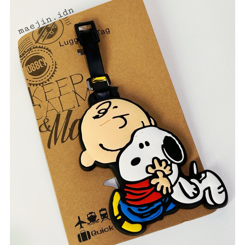 Jual Snoopy Luggage Tag Koper Charlie Brown Snoopy | Shopee Indonesia