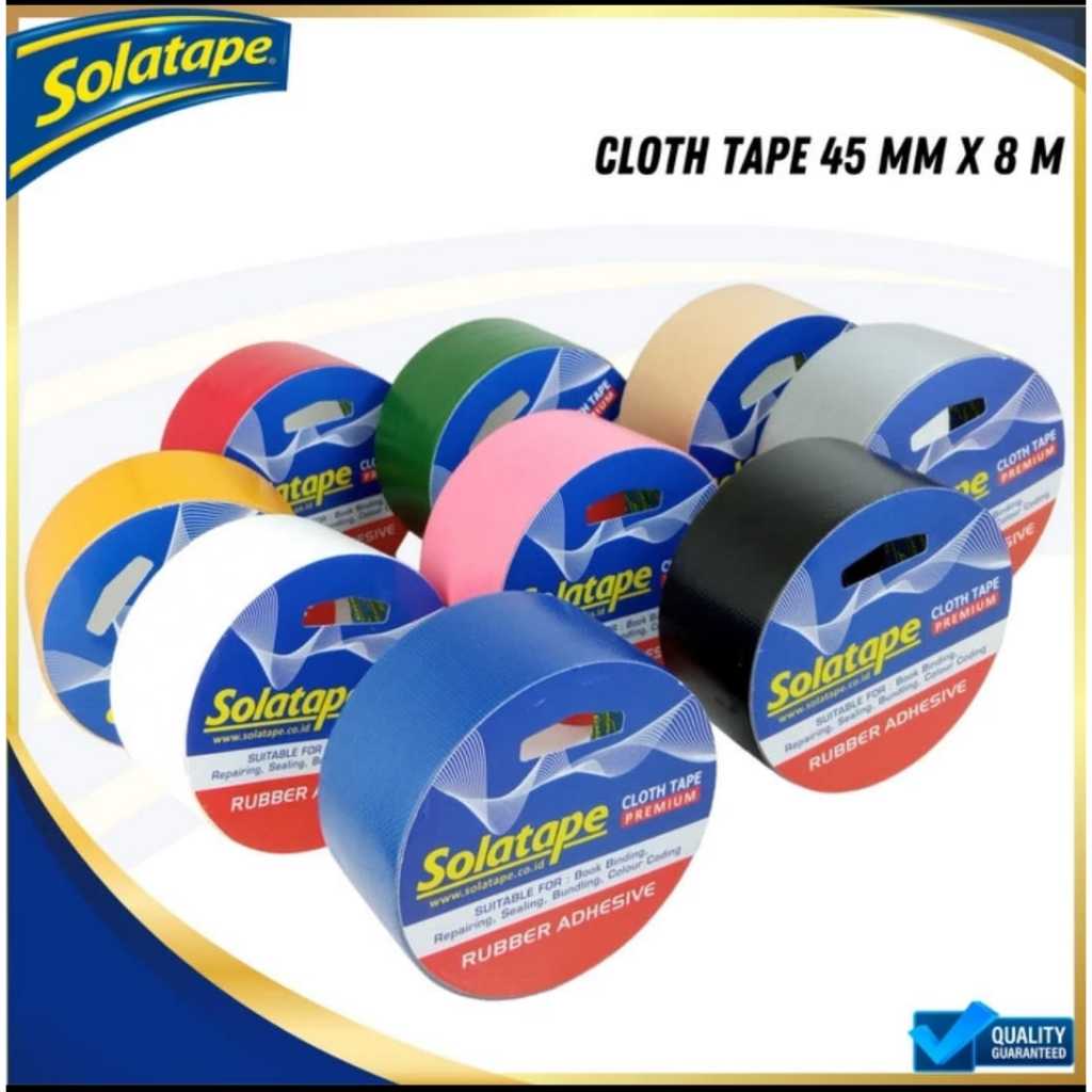 Jual Lakban kain Solatape / Cloth Tape 45mm x 8 meter | Shopee Indonesia