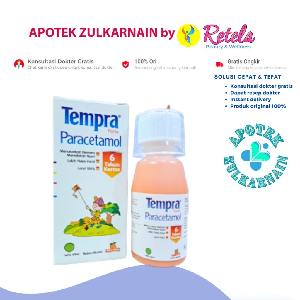 Jual TEMPRA FORTE RASA JERUK 60ML | Shopee Indonesia