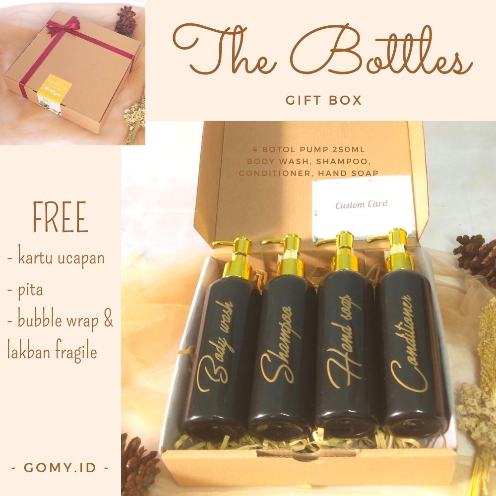 Jual THE BOTTLES gomy.id wedding gift box hadiah kado hampers souvenir ...