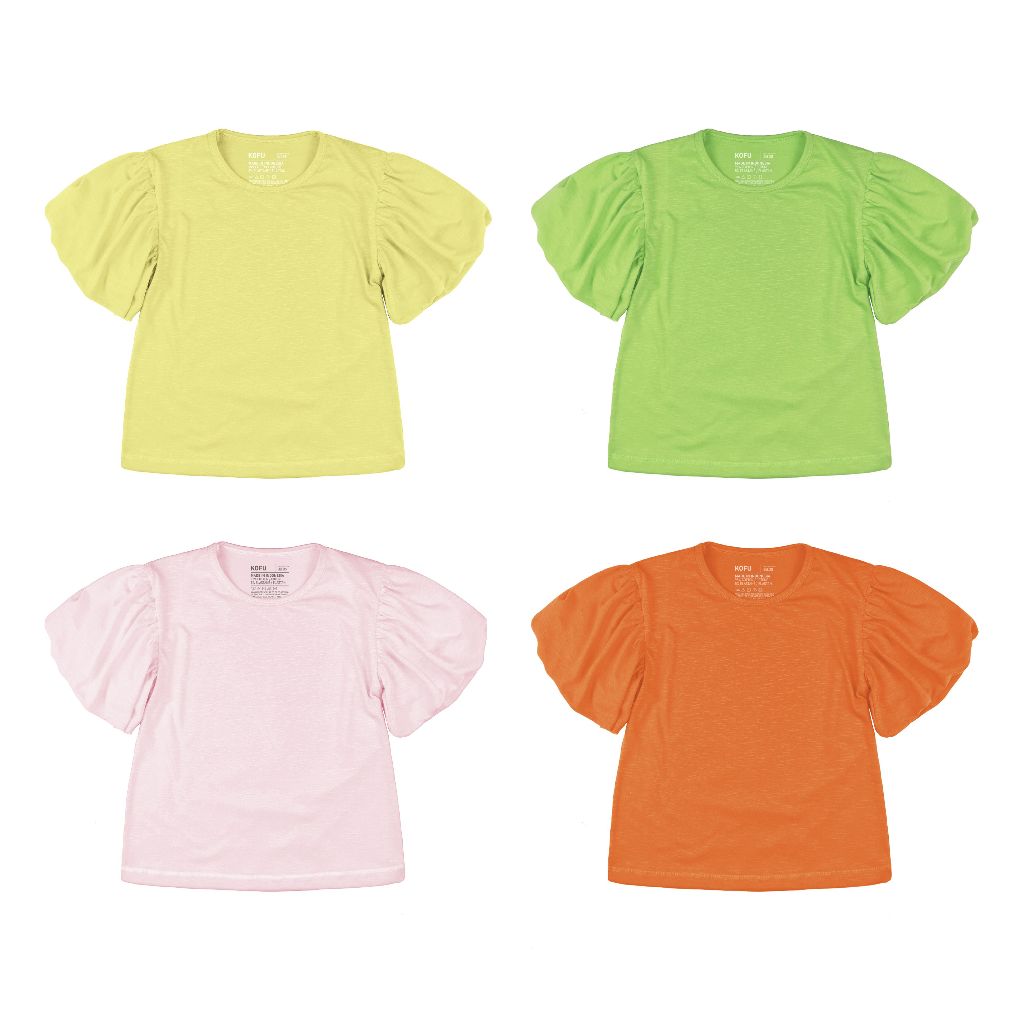 Jual KOFU KIDS - Atasan Anak Perempuan Warna Soft Pastel Model Basic ...