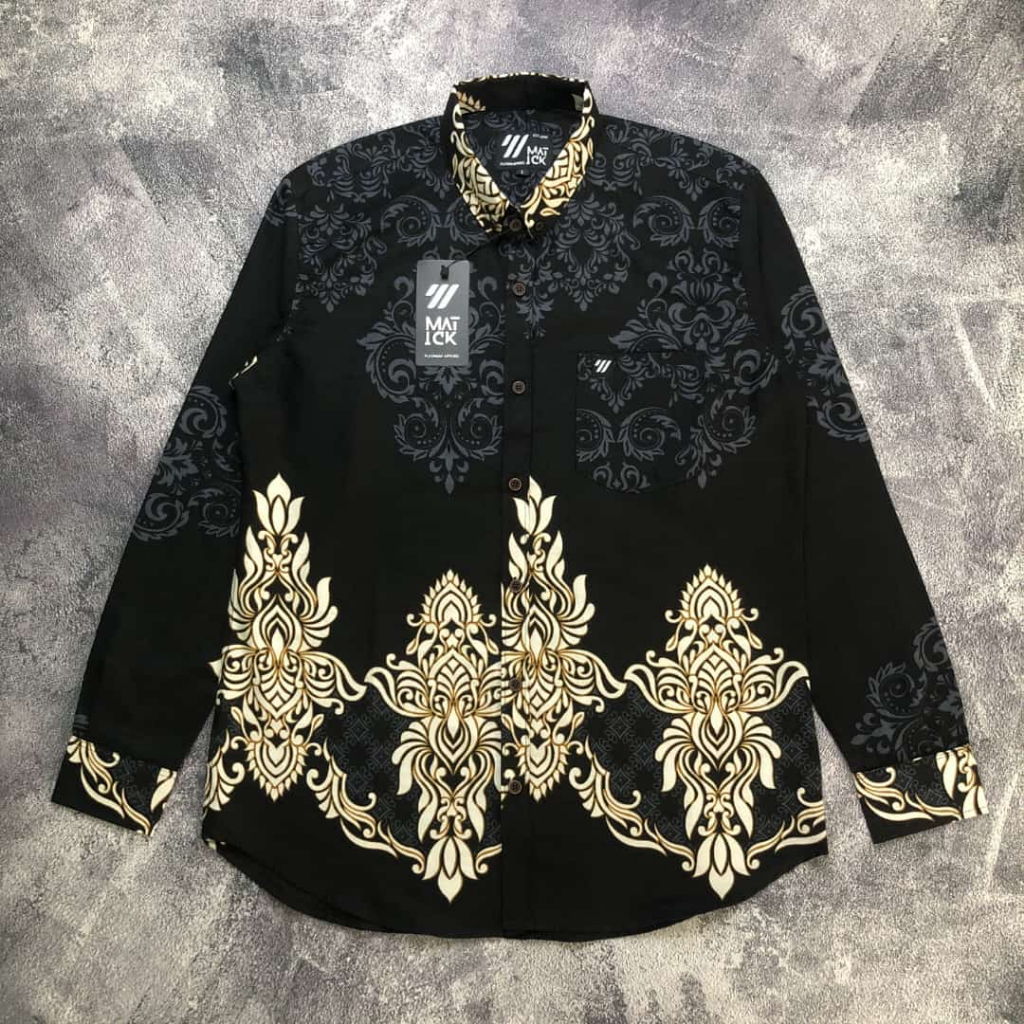Jual Kemeja Batik Formal Pria Lengan Panjang / Baju Batik Kerja Kantor ...