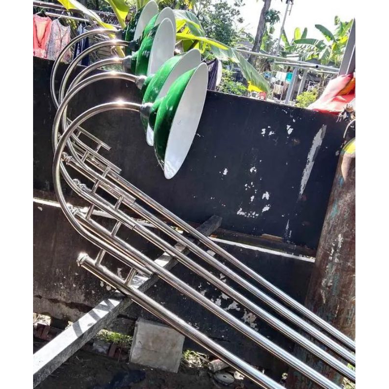 Jual Tiang lampu jalan 3m full set (tiang cup fitting) | Shopee Indonesia