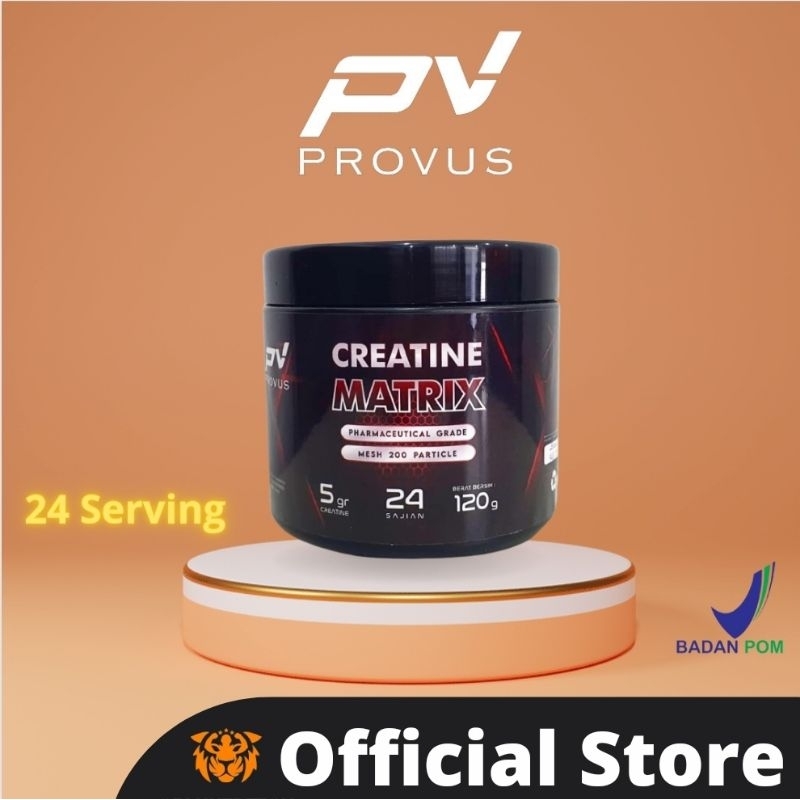 Jual PROVUS Creatine 24 serving kreatin | Shopee Indonesia