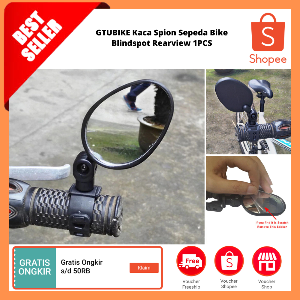 Jual Kaca Spion Sepeda Bike Blindspot Rearview 1PCS / Kaca Spion Skuter ...