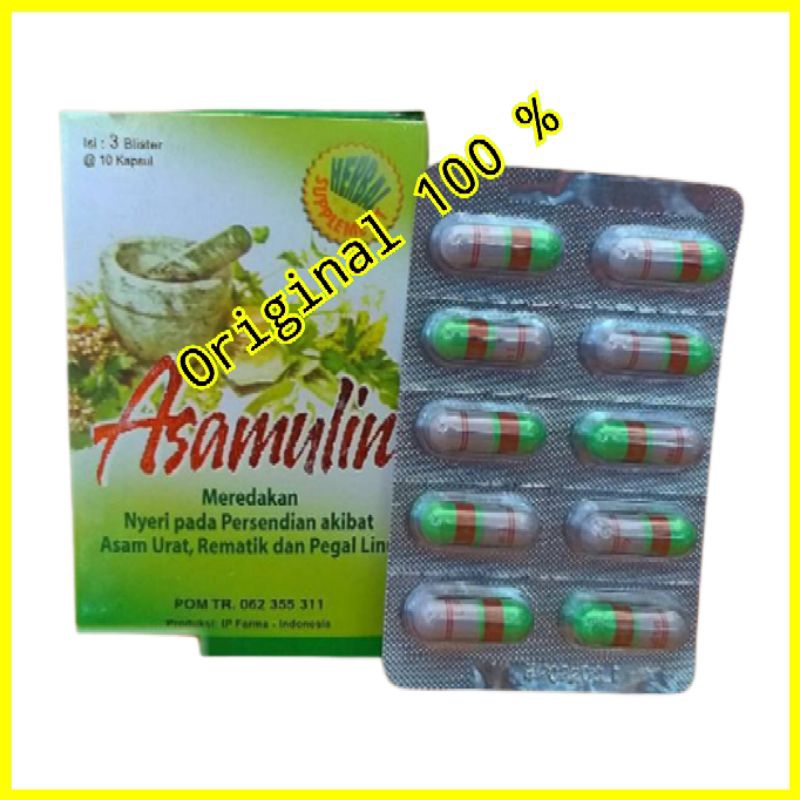 Jual ASAMULIN ORIGINAL HARGA 1 BOX ISI 3 LEMBAR | Shopee Indonesia