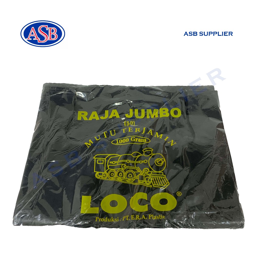 Jual Kantong Plastik Kresek HDPE Loco Ukuran 50 / RAJA JUMBO (1 Kg ...
