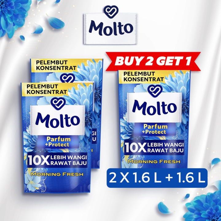 Jual Good Order Molto Pelembut Pewangi Pakaian Softener Konsentrat Parfum Protect Morning Fresh ...