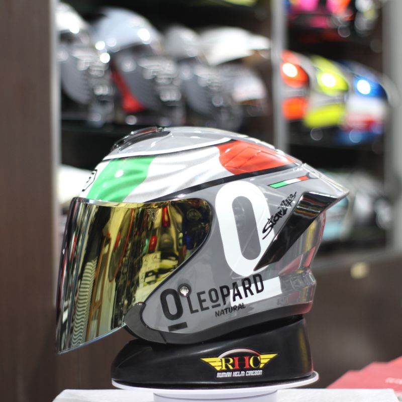 Jual Helm JS ARMOR MOTIF LEOPARD VISOR CLEAR | Shopee Indonesia