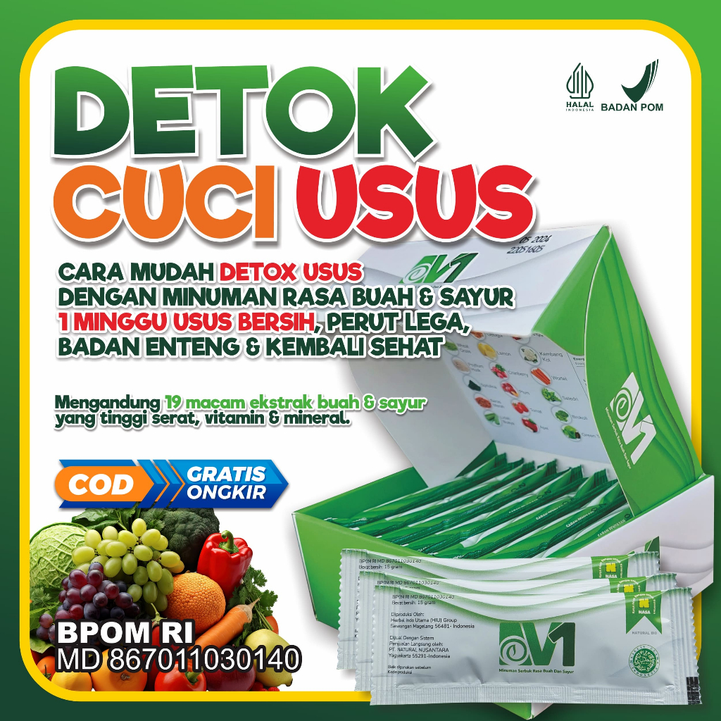 Jual [PROMO] V1 Herbal Detox Usus Kotor-Herbal Detok Usus Kotor-Obat ...