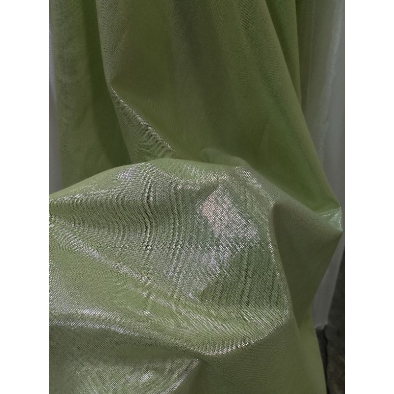 Jual Bahan/Kain Cristal Shimer warna Hijau Muda | Shopee Indonesia