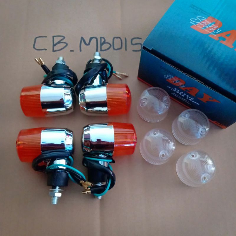 Jual lampu sein reting Sen cb GL palu tabung isi 4biji kiri kanan depan ...