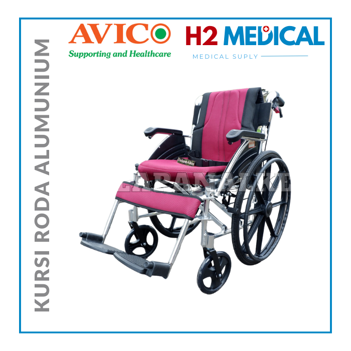 Jual AVICO Kursi Roda Atlas Deluxe Kerangka Alumunium Ban Besar Jok ...