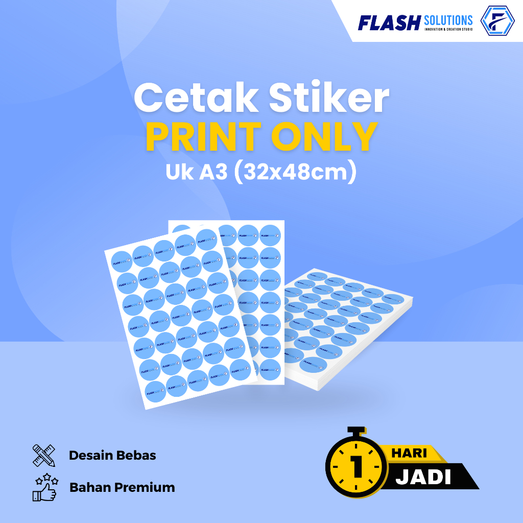 Jual Cetak Sticker Label PRINT ONLY | Shopee Indonesia