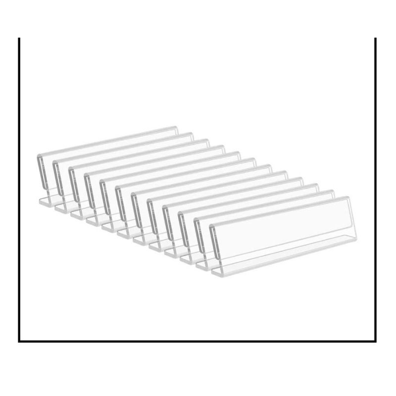Jual papan nama meja akrilik model L / display nama | Shopee Indonesia