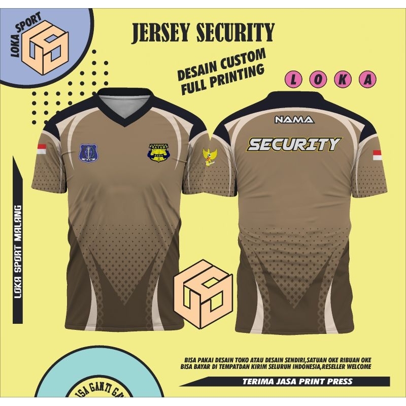 Jual JERSEY SECURITY BEBAS CUSTOM | Shopee Indonesia