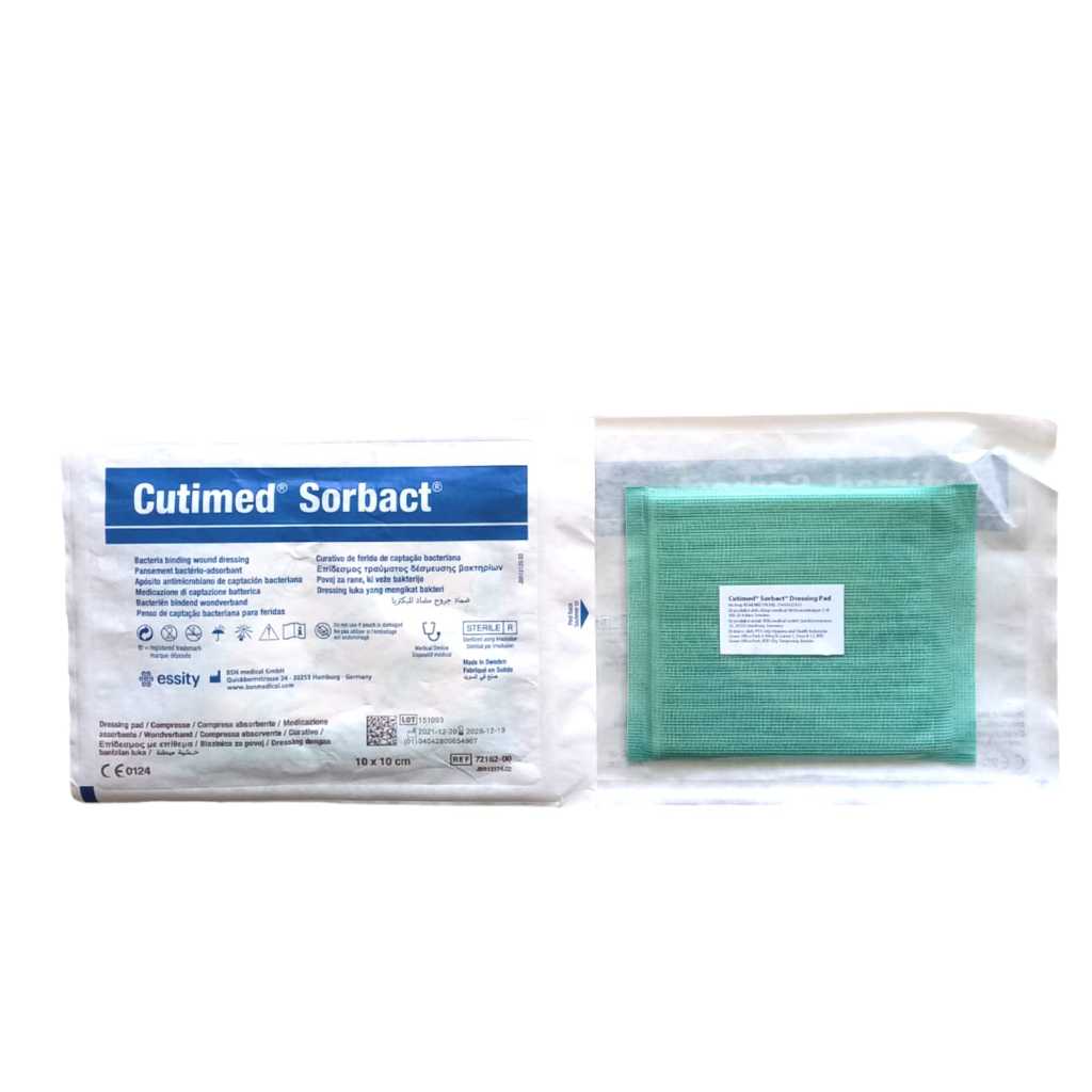 Jual Cutimed sorbact dressing pad 10cm X 10cm | Shopee Indonesia