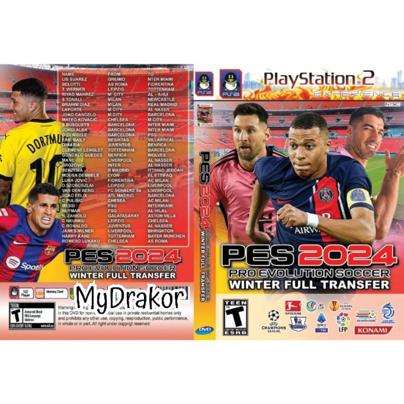 Jual kaset ps2 PES Pro Evolution Soccer Winter Full Update Transfer ...