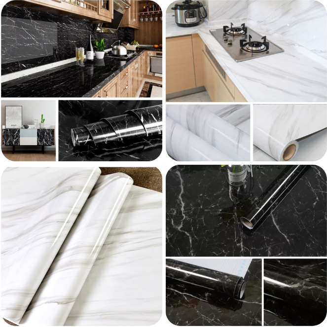 Jual Wallpaper Sticker Dapur 3 meter x 60 cm PVC Kitchen Wall Stiker ...