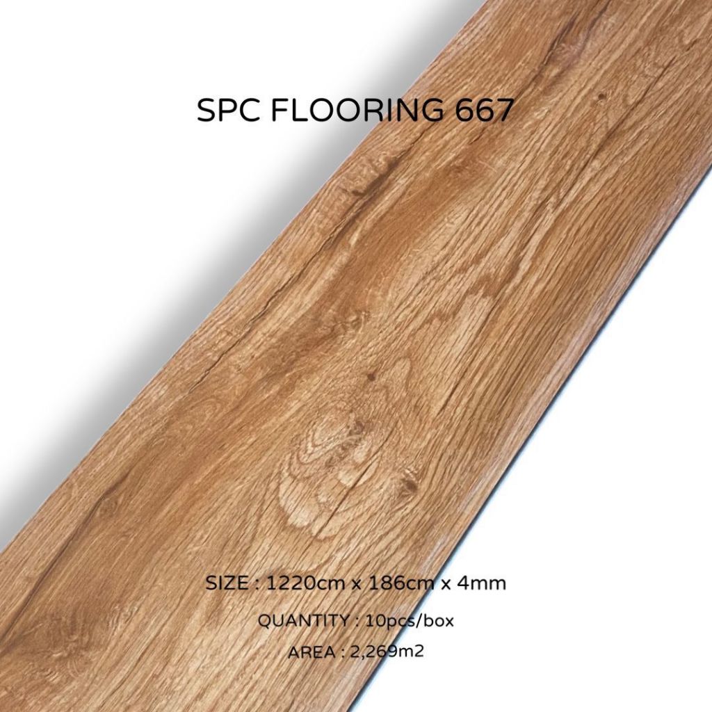 Jual SPC Lantai SPC Flooring Kayu Merk Estetica Tebal 4 mm Harga Per ...