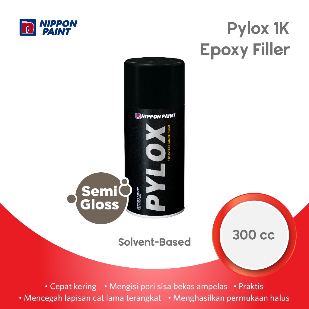 Jual NIPPON PYLOX 1K EPOXY FILLER-300CC-CAT DASAR SEMPRO | Shopee Indonesia