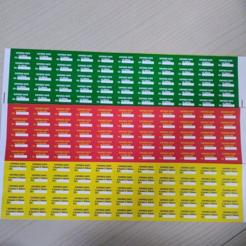 Jual stiker label exp date bisa ditulis sendiri | Shopee Indonesia