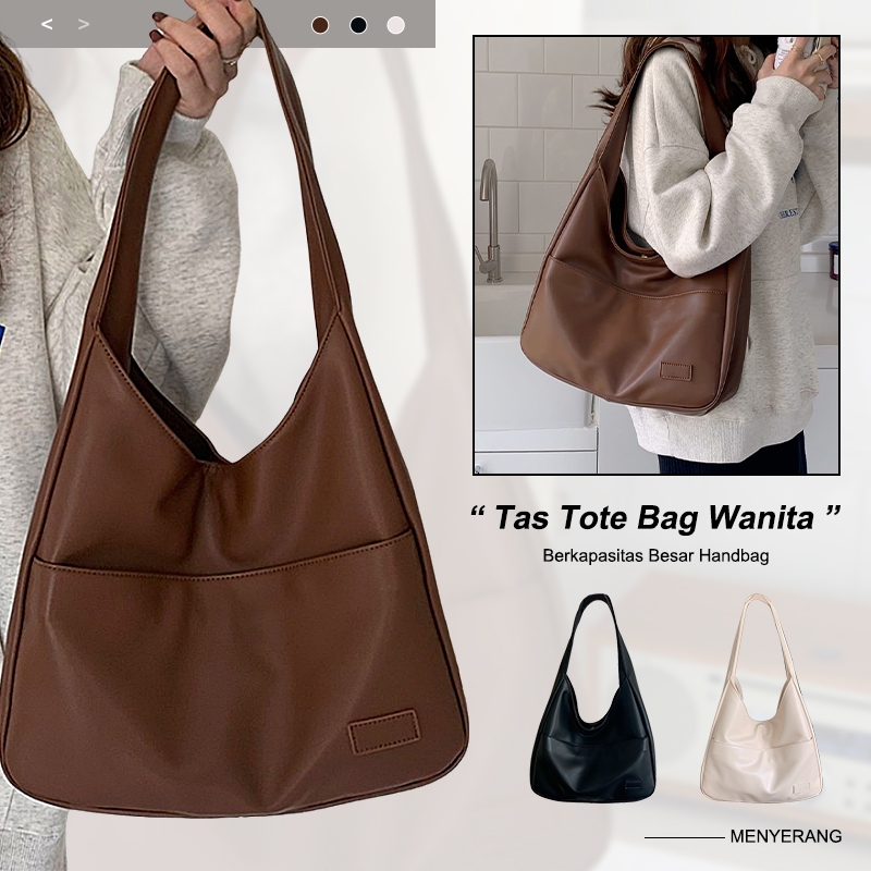 Jual Tas Tote Bag Wanita Terbaru Kulit PU Shoulder Bag Mode Tas bahu ...