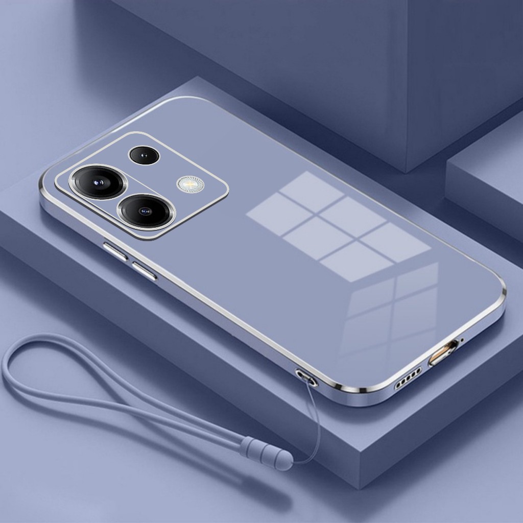 Jual Soft Case Poco X6 5G Casing Luxury 6D Plating Free Tali Strap ...